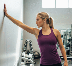 Wall Biceps Stretch - Stretch Exercises